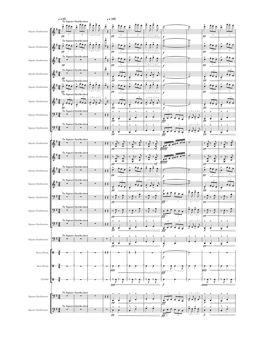 New Song 8 bit Sheet music for Trombone, Tuba, Flute, Oboe & more ...