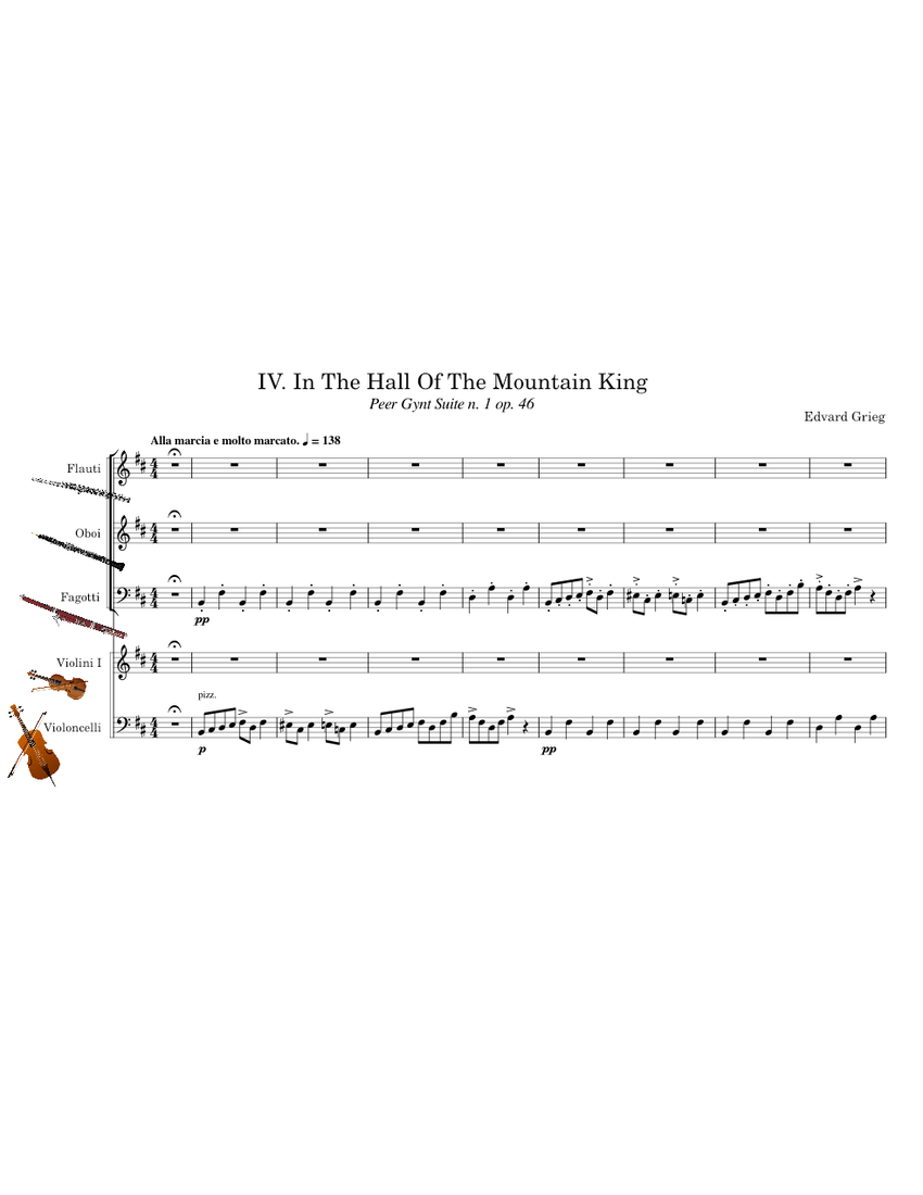 Grieg - Peer Gynt Suite N. 1 Op. 46 IV. In The Hall Of The Mountain ...