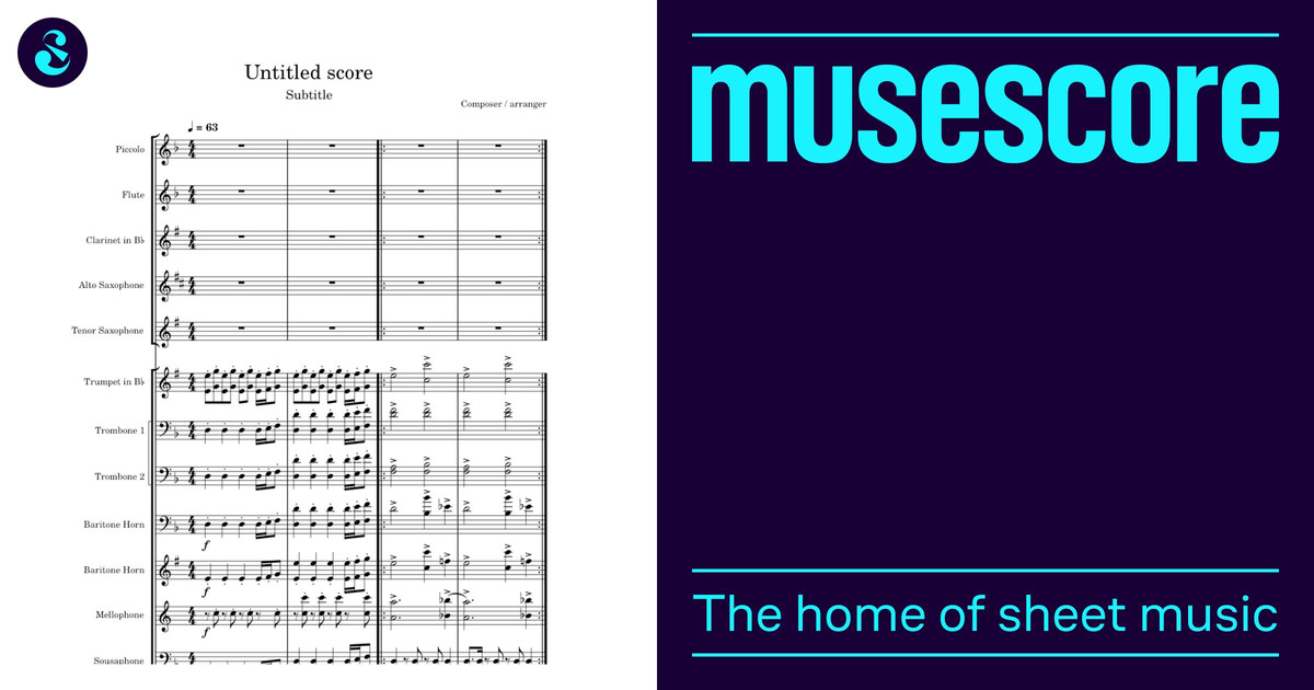 TGIF Sheet Music for Trombone, Tuba, Flute, Oboe & more instruments (Mixed Ensemble) | MuseScore.com