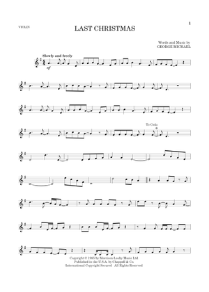 Play Official version of Last christmas Sheet Music by Wham! for Flute ...