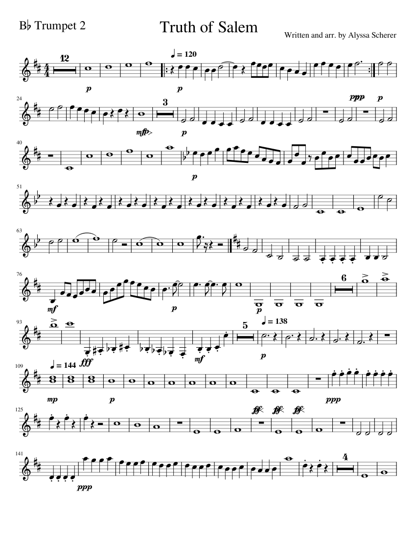 tos-Bb_Trumpet_2 Sheet Music for Trumpet in b-flat (Solo) | MuseScore.com