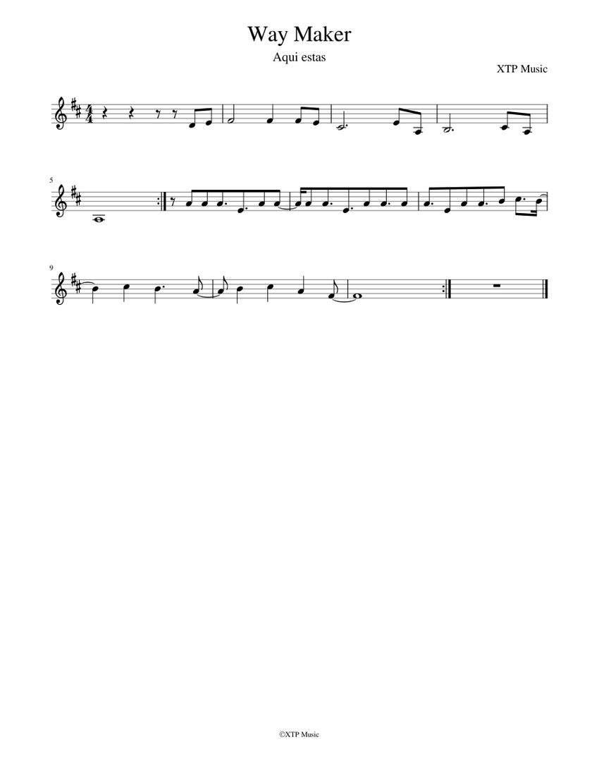 Way Maker version facil violin Sheet music for Piano (Solo) | Musescore.com