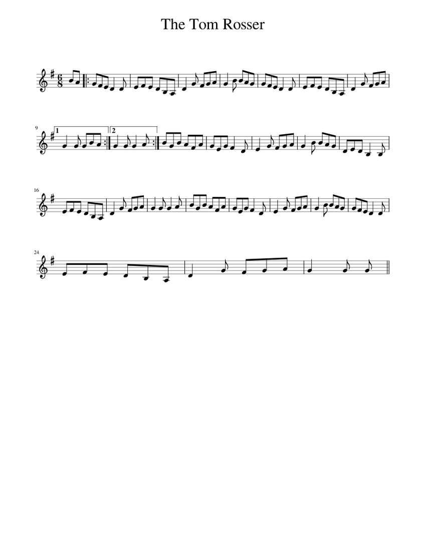 The Tom Rosser Sheet music for Piano (Solo) Easy | Musescore.com