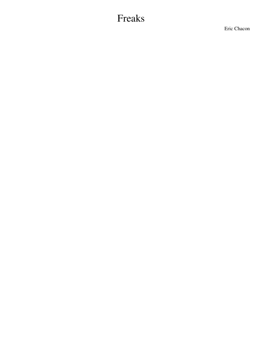 Freaks Sheet music for Trombone, Euphonium, Tuba, Flute piccolo & more ...