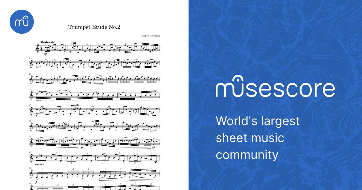 Trumpet Etude No.2 Sheet music for Trumpet other (Solo) | Musescore.com