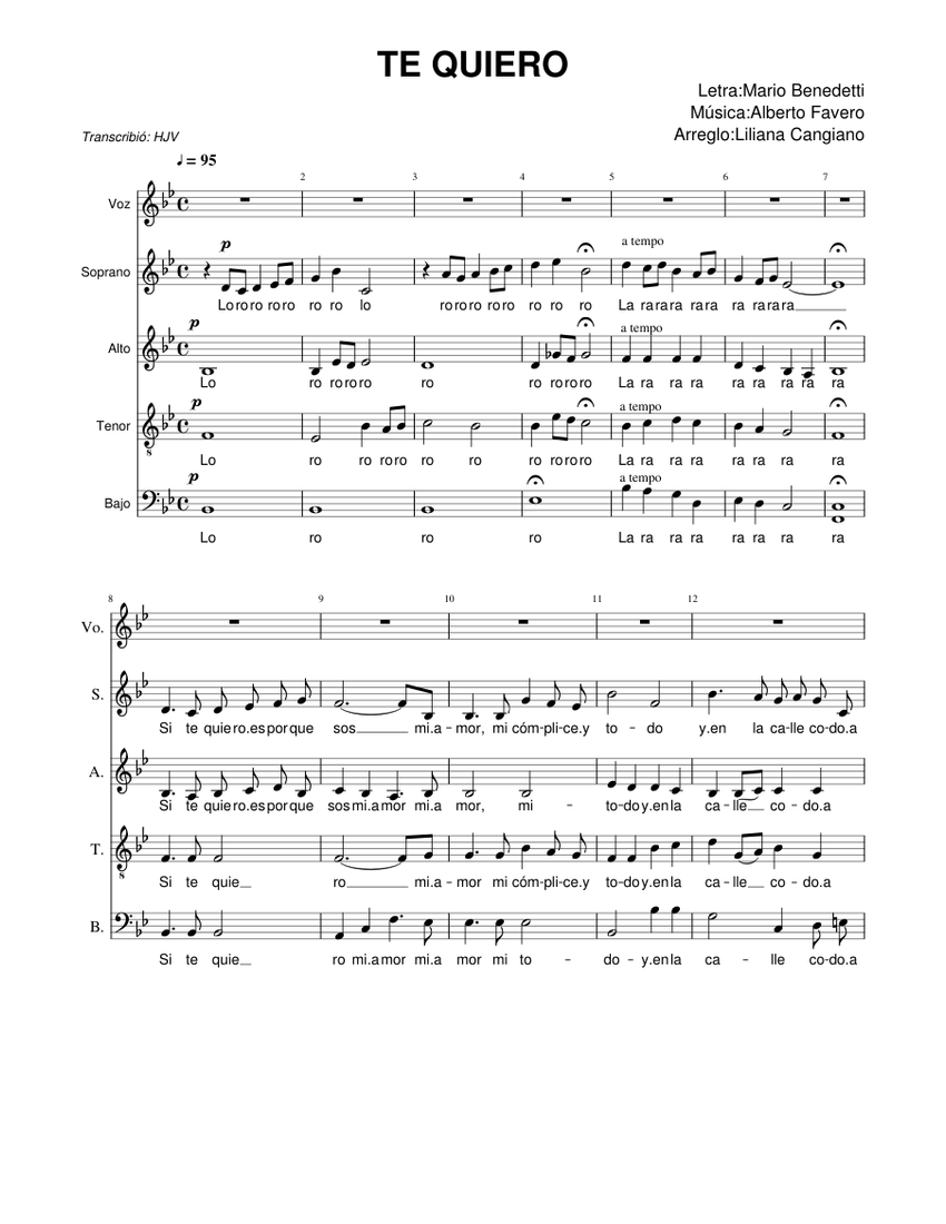 Te quiero – Alberto Favero Te quiero - Alberto Favero/Liliana Cangiano ...