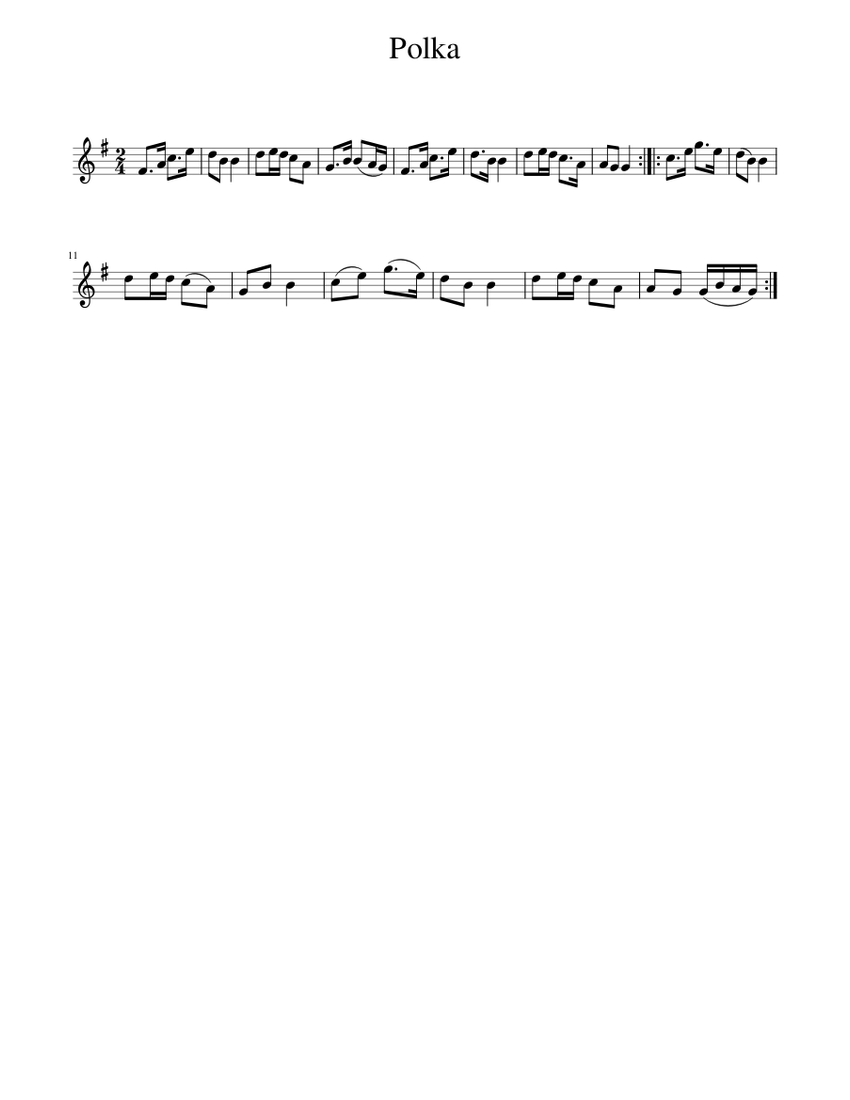 Polka Sheet music for Piano (Solo) Easy | Musescore.com