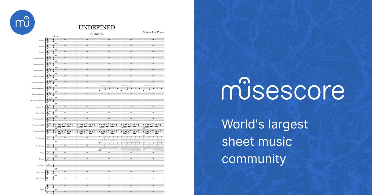 UNDEFINED Sheet music for Piano, Trombone, Tuba, Flute & more ...