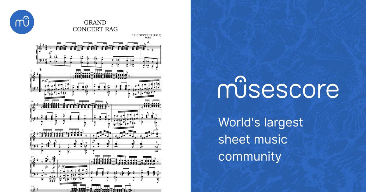 Grand Concert Rag by Eric Severin (1918) Sheet music for Piano (Solo ...