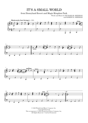 Its a Small World Sheet music for Piano (Solo) Easy | Musescore.com