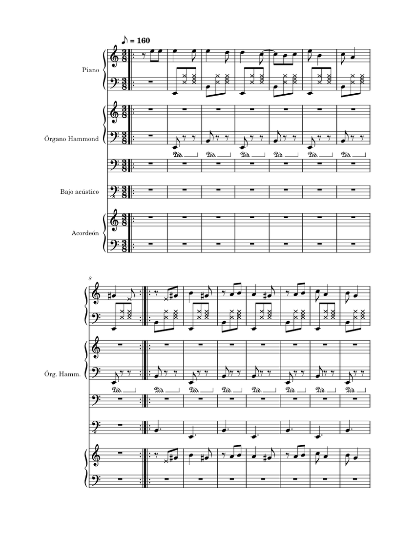 El Vito – Misc Traditional El Vito Sheet Music for Piano, Accordion ...