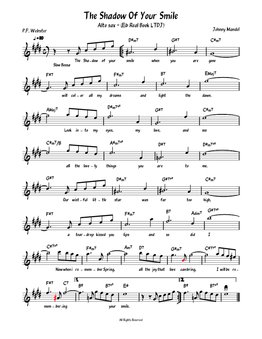 The_Shadow_Of_Your_Smile_alto_sax Sheet music for Saxophone alto (Solo ...