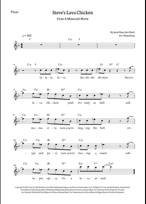 Steve's Lava Chicken – Flute Solo Sheet Music for Flute (Solo ...