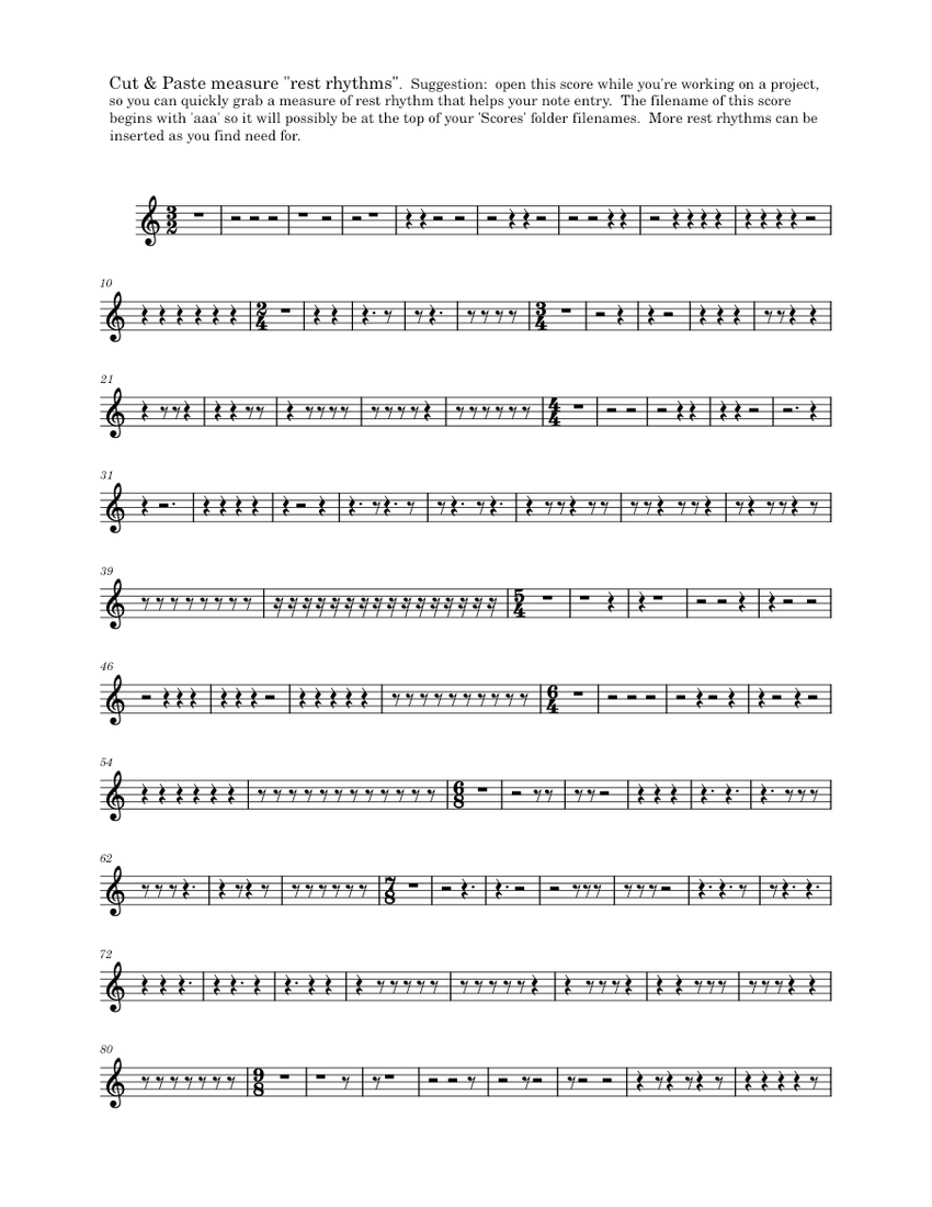 Meters Measure Rhythm Groups Sheet music for Vocals (Solo) | Musescore.com