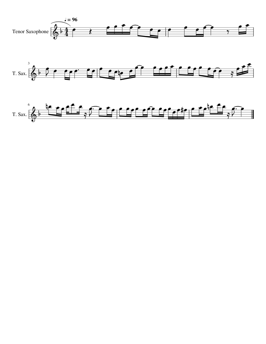 Mr magic tenor sax solo Sheet Music for Saxophone tenor (Solo ...