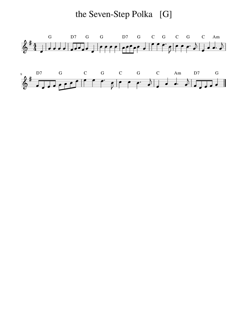the Seven-Step Polka Sheet music for Piano (Solo) | Musescore.com