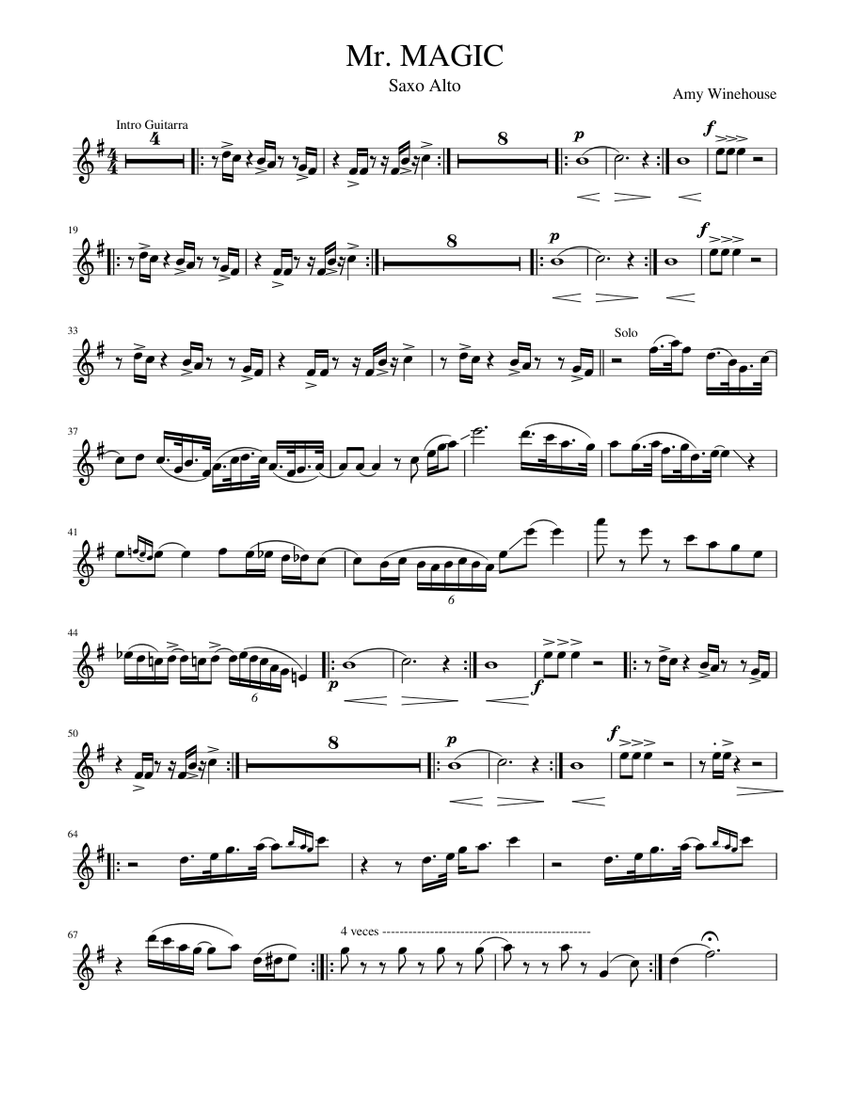 Mr. MAGIC Sheet music for Piano (Solo) | Musescore.com