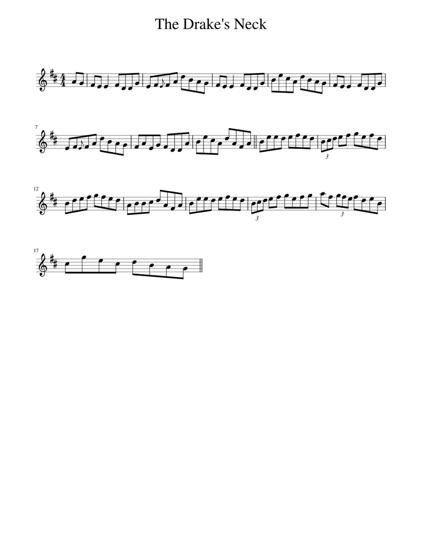 The Drake's Neck Sheet music for Piano (Solo) | Musescore.com