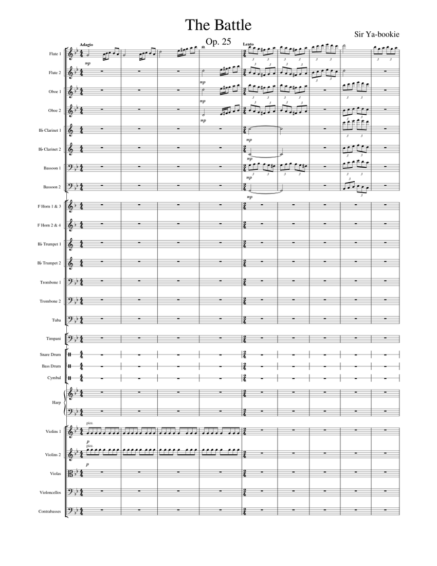 The Battle Sheet music for Trombone, Tuba, Flute, Oboe & more ...