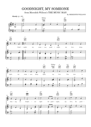 Play Official version of Goodnight, My Someone Sheet Music by David ...
