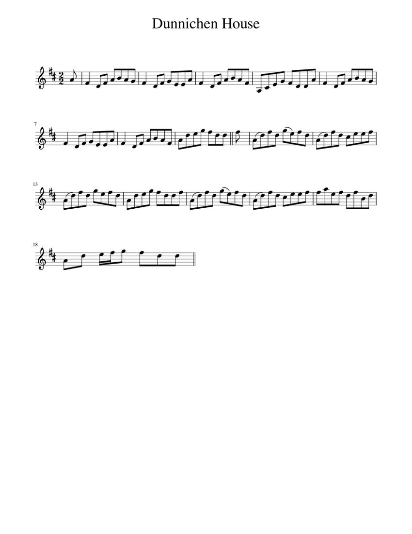 Dunnichen House Sheet music for Piano (Solo) | Musescore.com