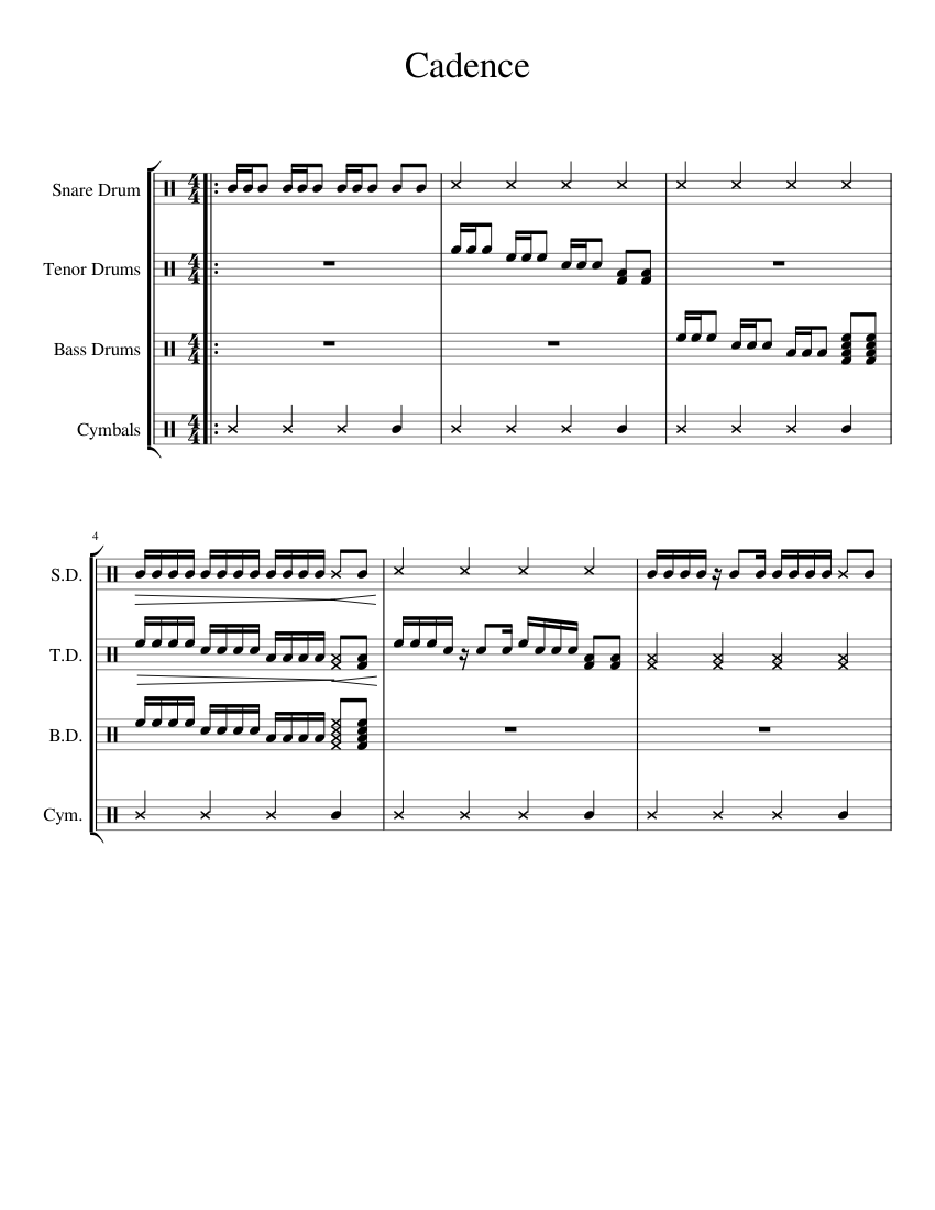 Cadence - piano tutorial