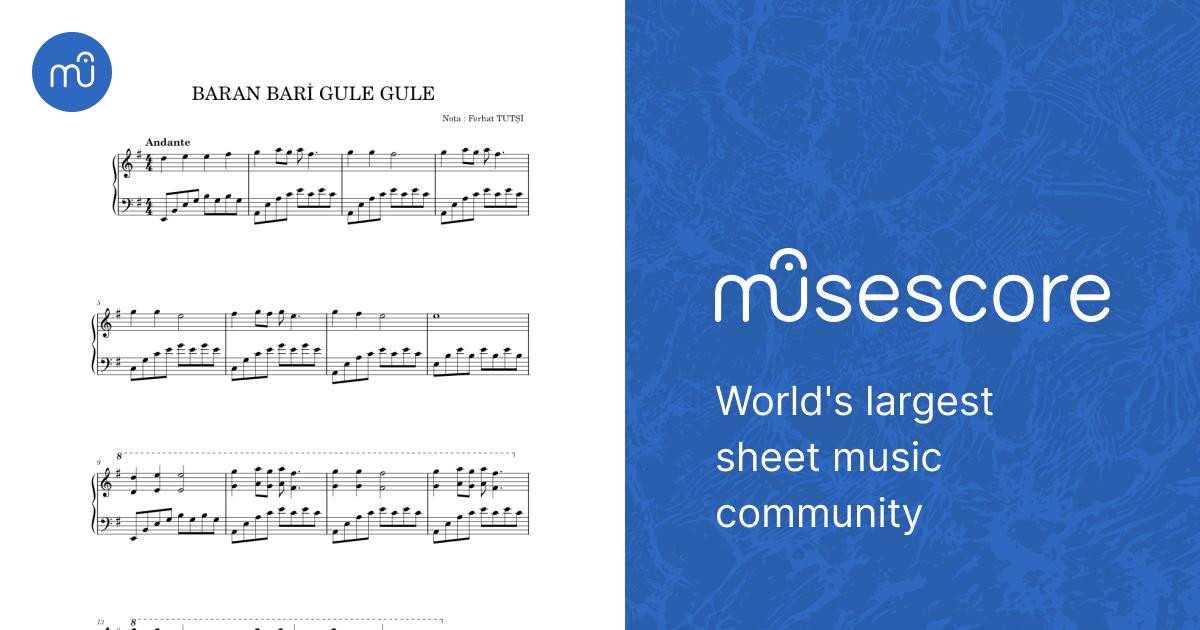 Baran Bari Gule Gule Sheet music for Piano (Solo) Easy | Musescore.com