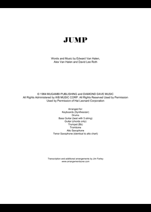 Play Official version of Jump Sheet Music by Van Halen for Guitar ...