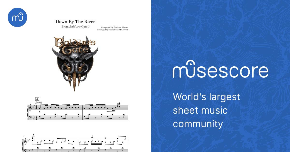 Down By The River - Borislav Slavov | Baldur's Gate 3 OST Sheet Music for Piano (Solo ...