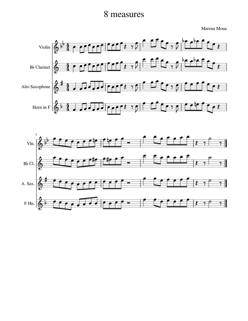 fun awesome cool Sheet music for Clarinet in b-flat, Saxophone alto ...