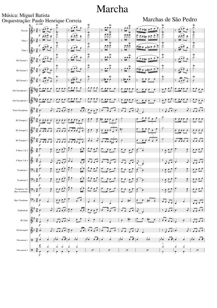 Marcha Sheet music for Trombone, Euphonium, Tuba, Trombone bass & more ...