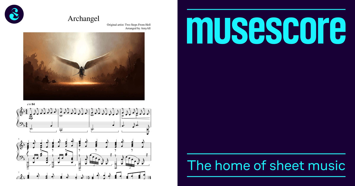 Archangel - Two Steps From Hell - Piano Arrangement Sheet Music for ...