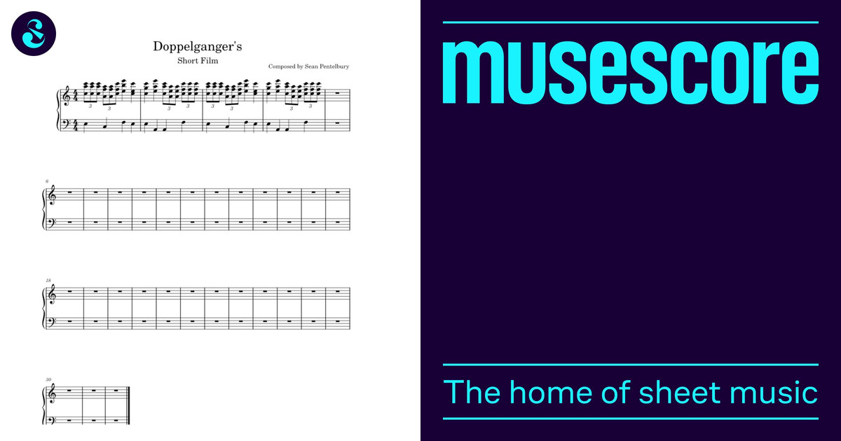 Doppelganger's short film music Sheet music for Piano (Solo) Easy ...