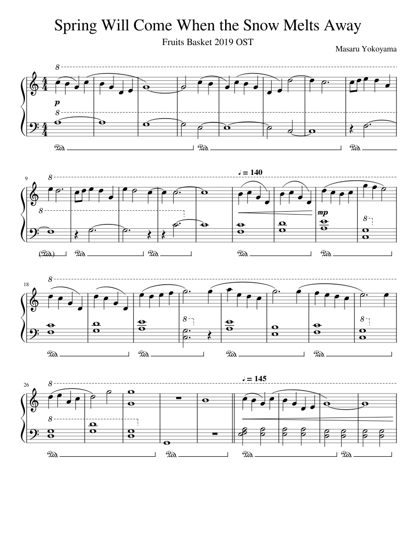 Spring Will Come When the Snow Melts Away / Fruits Basket 2019 OST ...