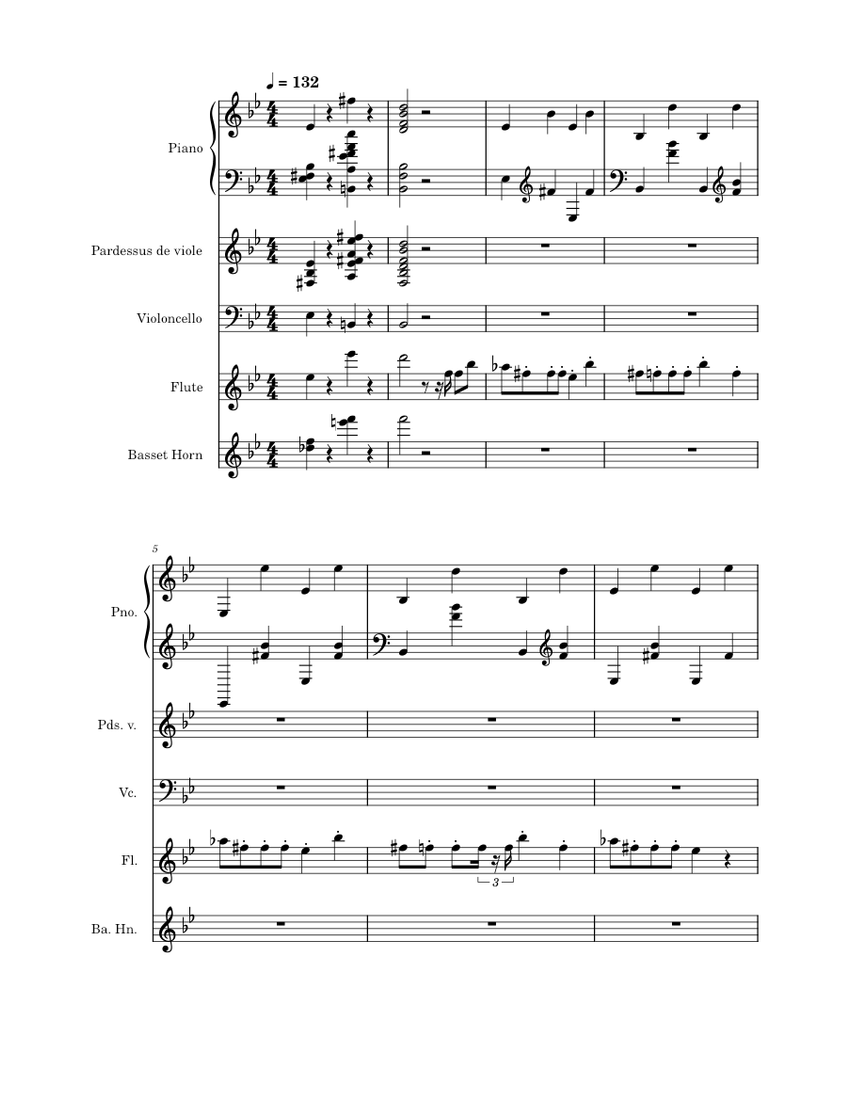 Preludio Sheet music for Piano, Flute, Cello, Woodwinds (other) & more ...