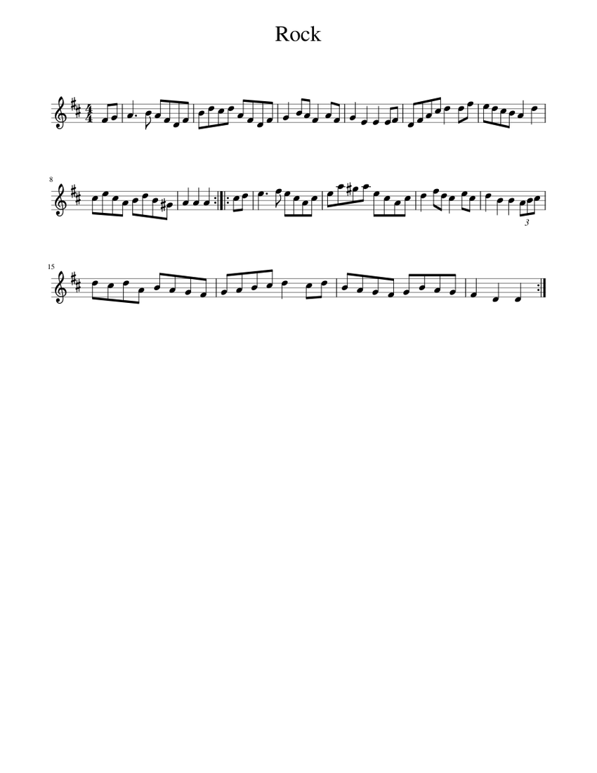 Rock Sheet music for Piano (Solo) Easy | Musescore.com