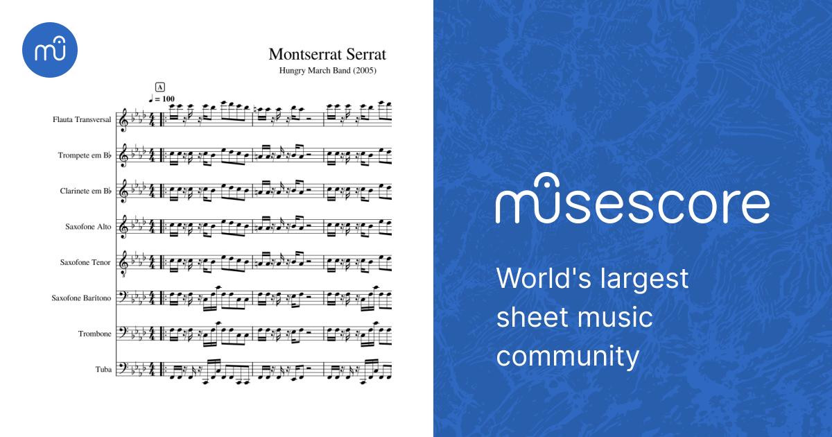 Montserrat Serrat – Hungry March Band Sheet music for Trombone, Tuba ...