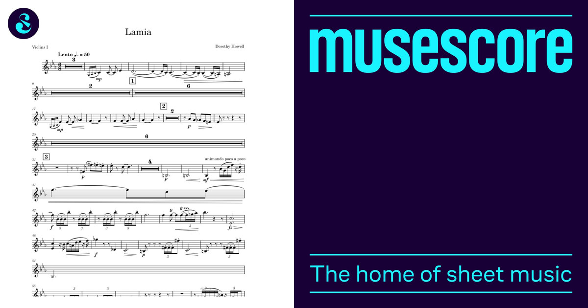Lamia – Howell Dorothy Sheet Music for Violin (Solo) | MuseScore.com