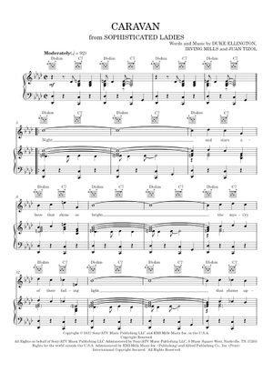 Caravan Sheet Music with Chords for Trumpet in b-flat (Solo ...