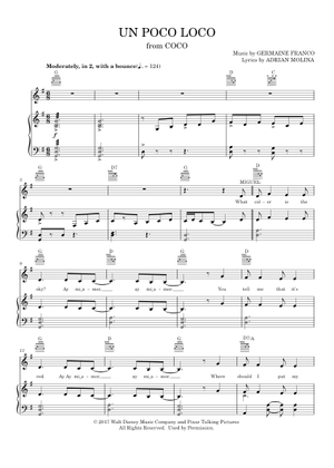 Coco - un poco loco Sheet Music and Tab with Chords for Guitar (Solo ...