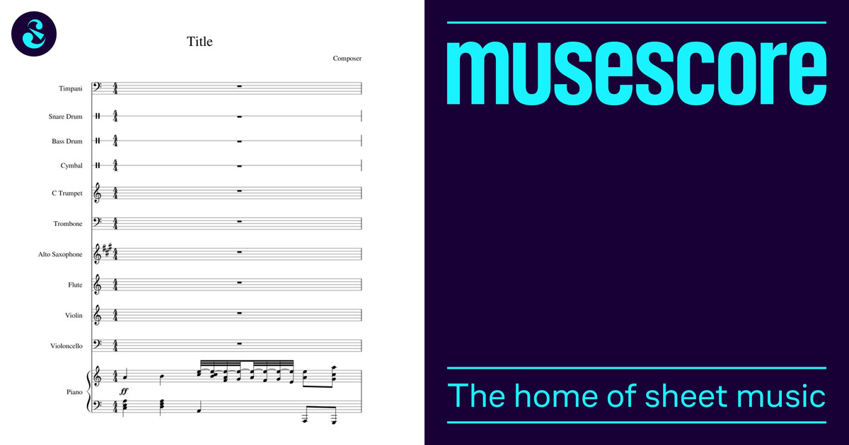 Miniature Symphony Sheet music for Piano, Trombone, Flute, Saxophone ...