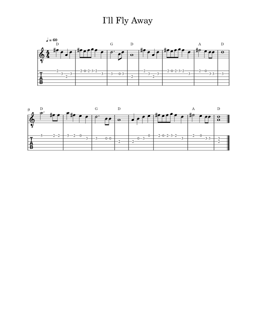 I'll Fly Away – Albert E. Brumley - piano tutorial