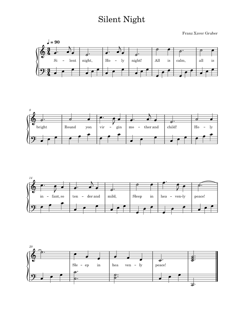 Silent_NIght - piano tutorial