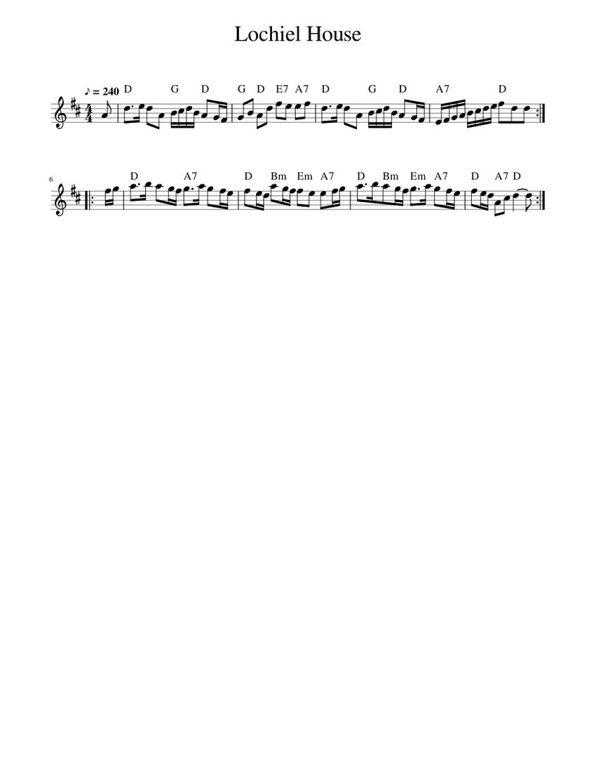 Lochiel House Sheet music for Piano (Solo) Easy | Musescore.com