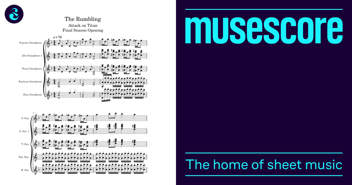 The Rumbling by Sim from Attack on Titan – yahoofn Sheet Music for ...