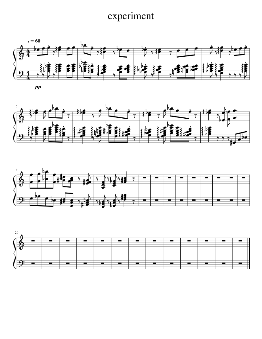 experiment - piano tutorial