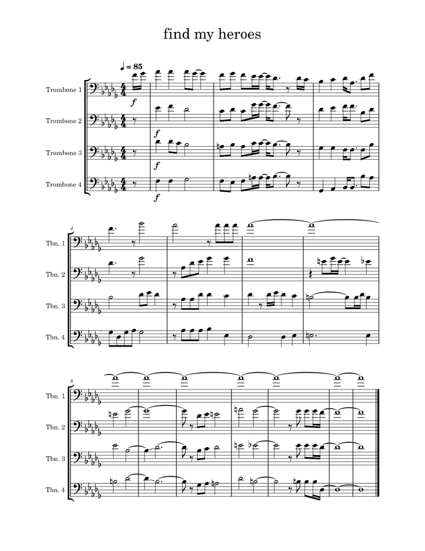 Go The Distance Trombone Tag - Disney Sheet Music for Trombone (Brass ...