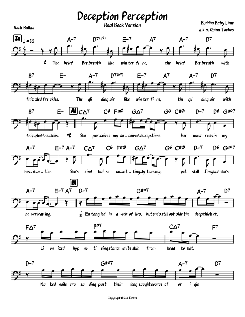 Deception Perception Sheet music for Trombone (Solo) | Musescore.com