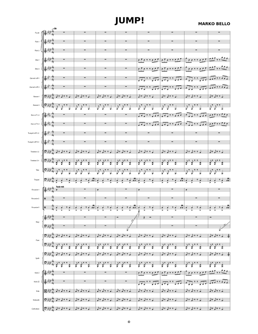 Jump! Sheet music for Piano, Trombone, Tuba, Trombone bass & more ...