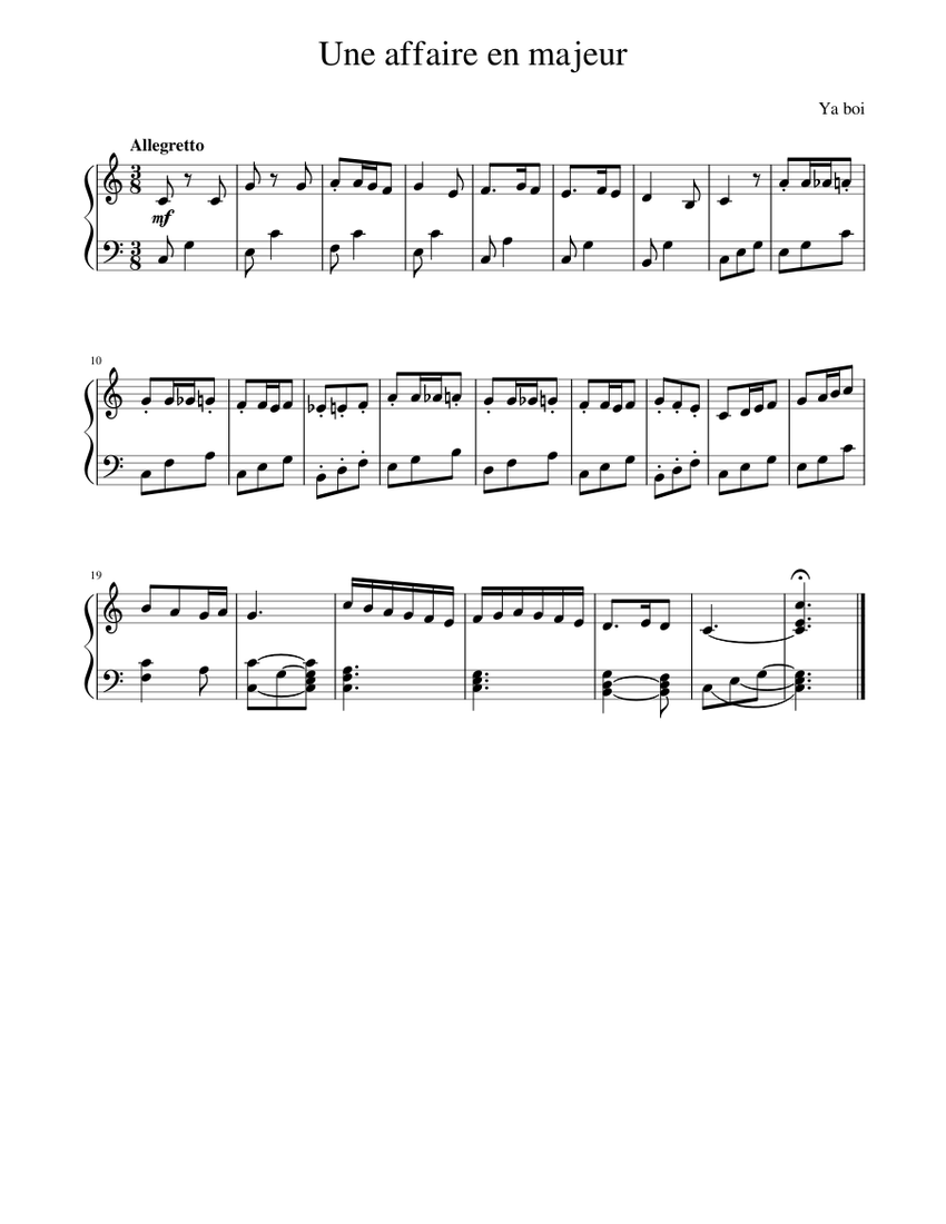 inf1005c-a19-majeur Sheet music for Piano (Solo) | Musescore.com